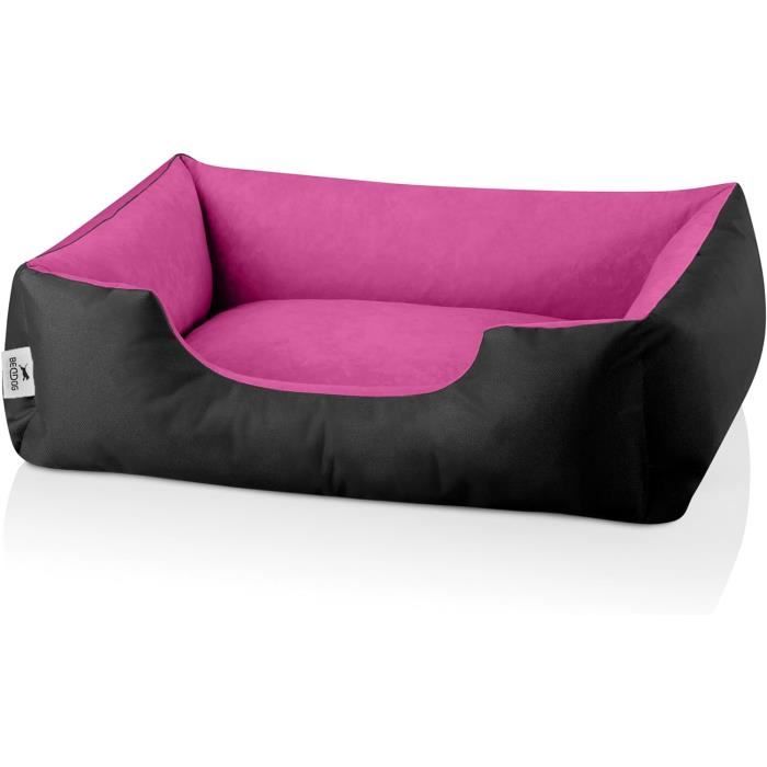 Lit Pour Chien Lupi, Noir-Rose, S Env. 55X40 Cm,Panier Corbeille ...