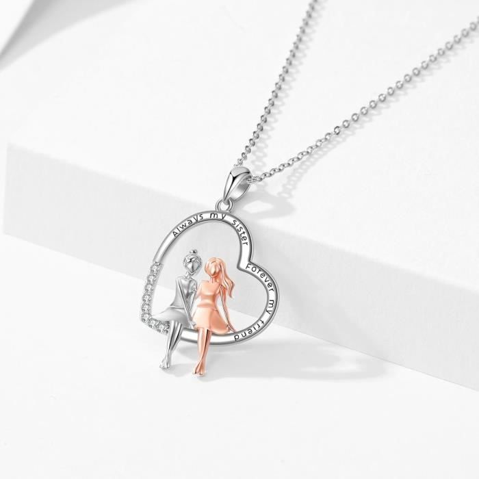 Collier Sœur Collier Mère Cadeaux Argent Sterling Collier Sœur Collier ...