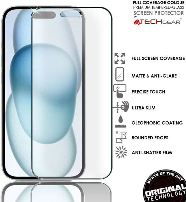 Lot De 2 Films De Protection Dcran Anti-Reflets Pour Iphone 15 - dition 3D Mat En Verre Tremp ...