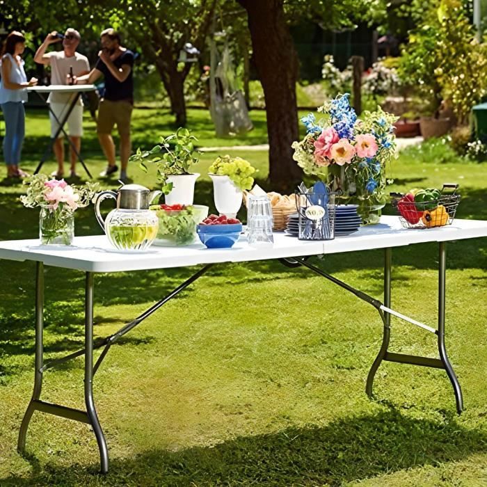 Table de réception traiteur pliante 180 cm - Cdiscount Jardin