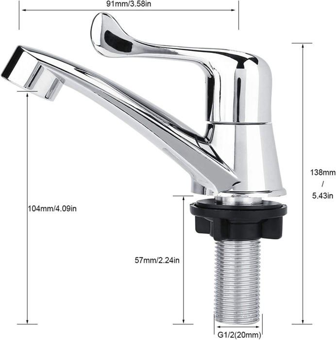 Robinet d'eau, Robinet d'eau simple Robinet froid entrée d'eau filetage ...