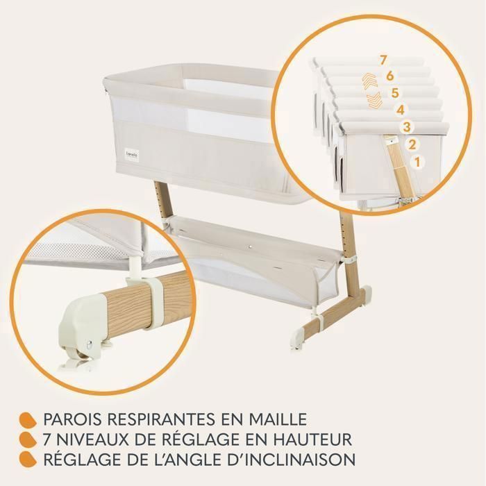 Lit cododo 5en1 LIONELO Thomi Plus - Lit bébé - Barceau - Parc bebe ...