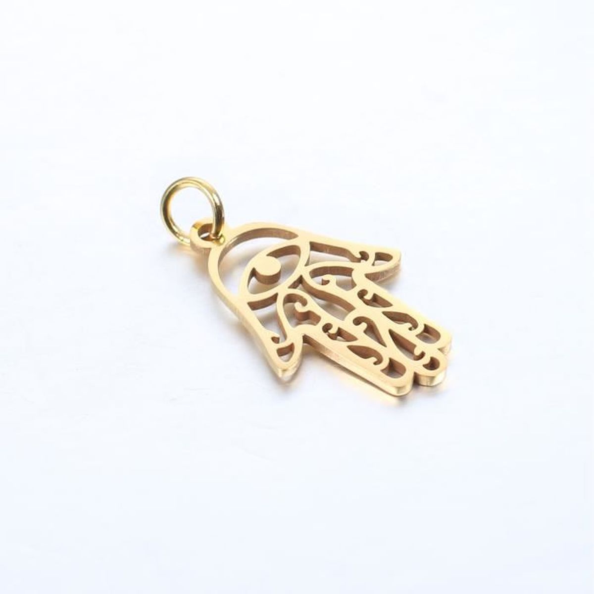 Pendentif Main de Fatma symbole musulman Islam Or dorée - Achat / Vente ...