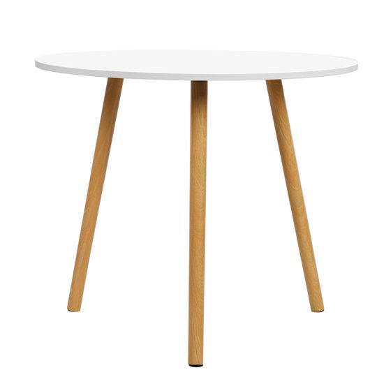 MINI Table basse ronde blanche - Table à manger en bois - Table D ...