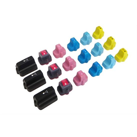 Vhbw 18x cartouches compatible avec HP Photosmart C7250, C7200, C7280 ...