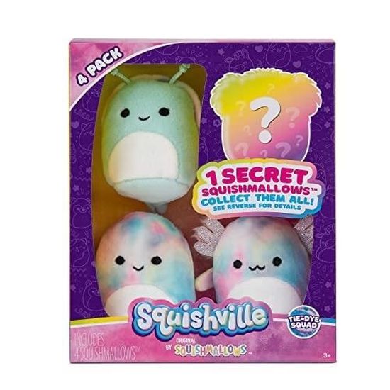 SQUISHVILLE- LOT DE 4 BATIK SQUAD PELUCHE, SQM0328, MULTICOLORE - Cdiscount Jeux - Jouets