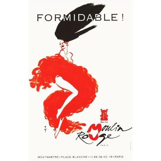 Moulin Rouge Cabaret Formidable RivvPoster HQ 40x60cm d'une Affiche ...