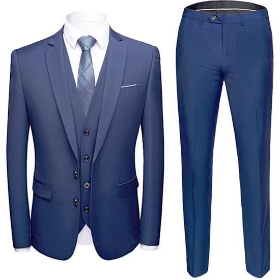 Costume Homme Mariage 3 Pièces Slim Fit Costume Affaire Cérémonie ...