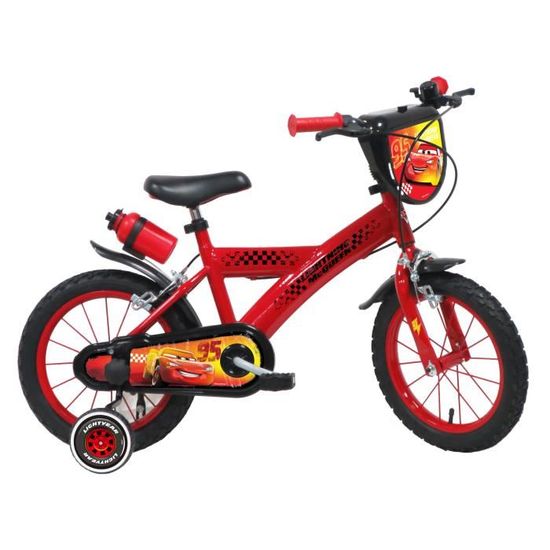 Velo Enfant 14" CARS - 4 à 6 Ans - Rouge - Cdiscount Sport