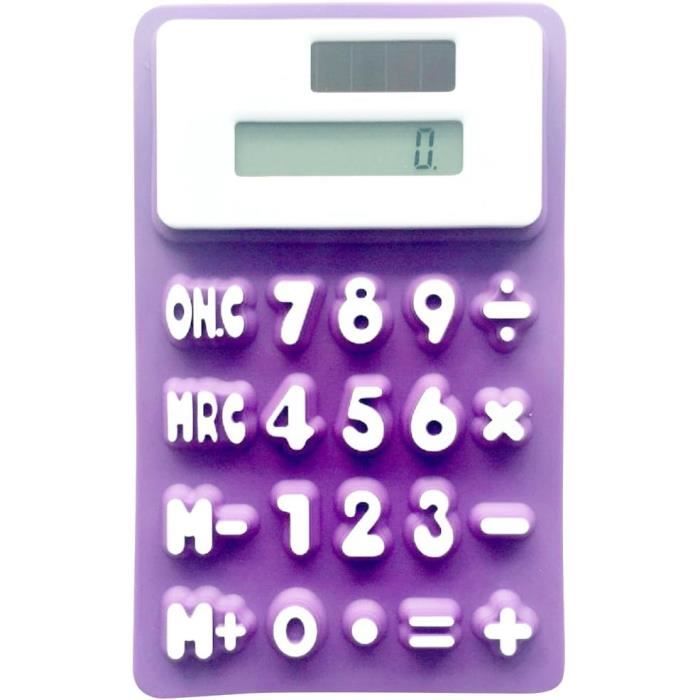 Calculatrice Solaire Portable Calculatrice Flexible 8 Chiffres 20 ...
