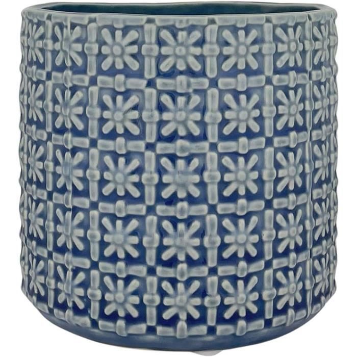 Pot De Fleur Cross - Nordring - Modèle Cross - Bleu - Céramique ...