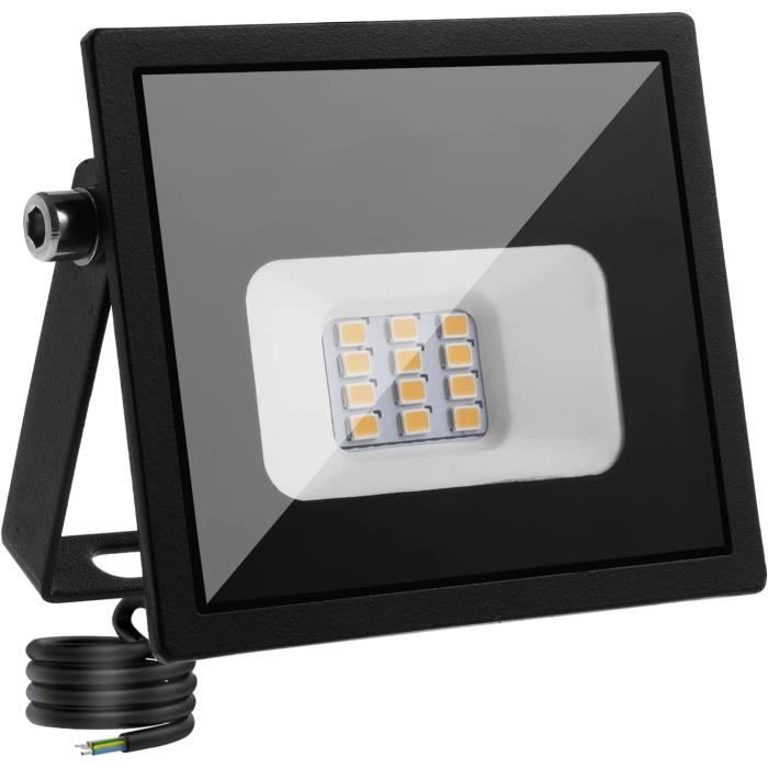 AJW-DC 12V Projecteurs LED Extérieur 10W, Spot LED Extérieur 1000LM ...