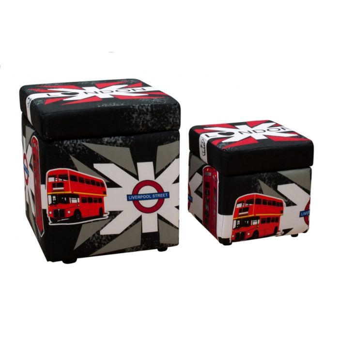 POUFS COFFRE TIC ET TAC LONDON - Cdiscount Maison