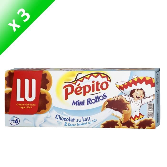 [LOT DE 3] Mini rollos lait 225 g Pépito - Cdiscount Au quotidien