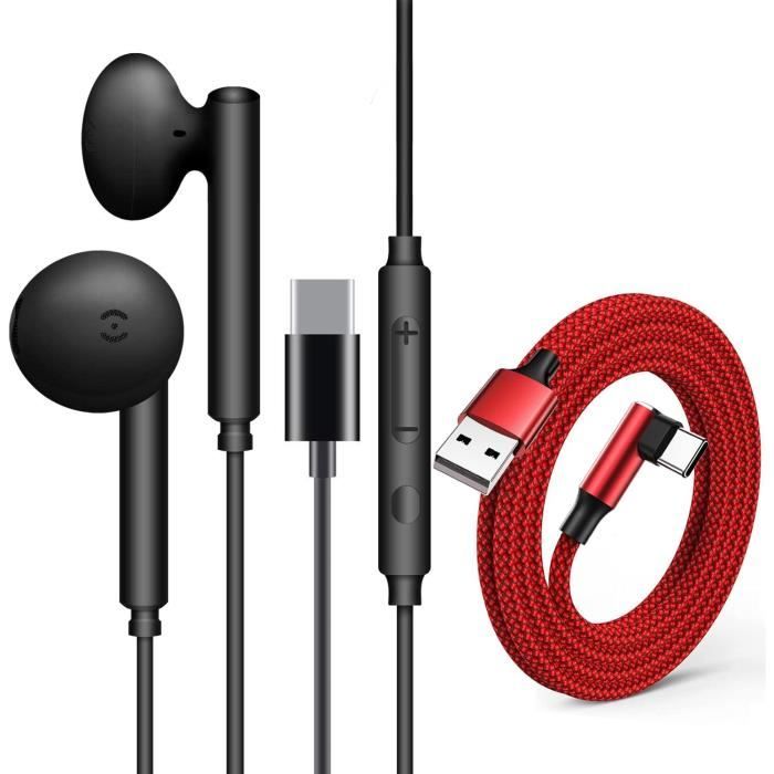 Écouteurs Usb C Ecouteurs Filaire Usb C Ecouteur Type C Casque Stéréo ...