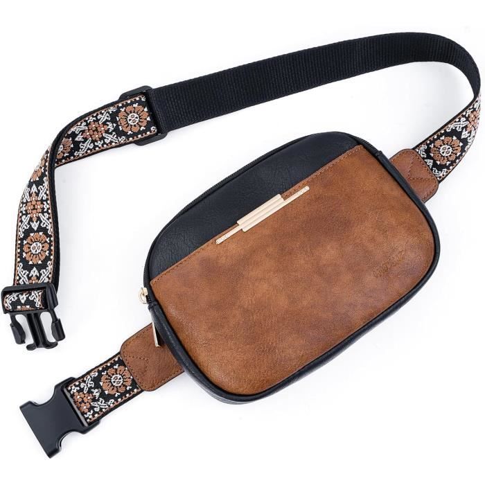 Hkcluf Sac Banane Pour Femme, Petit Sac Banane En Cuir Végétalien Avec ...