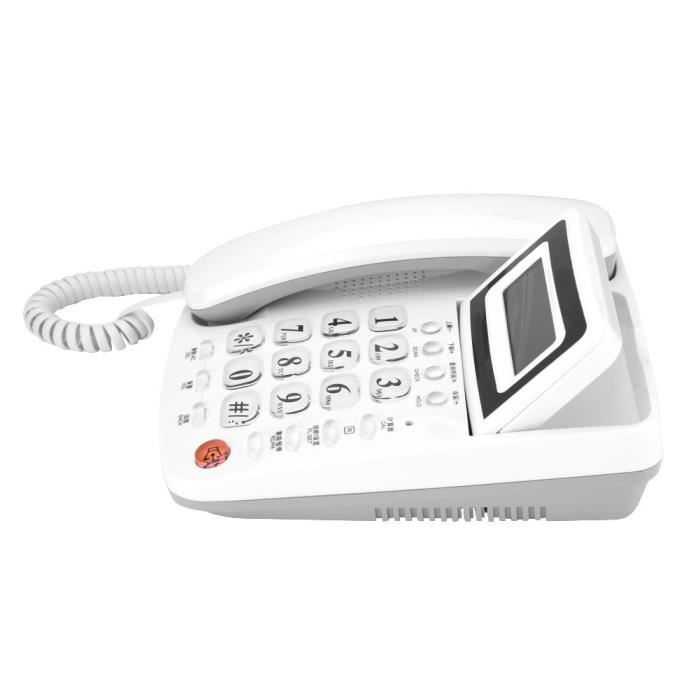 Téléphone À Affichage D'Identification De L'Appelant Téléphone Portable Filaire, Téléphone Fixe ...