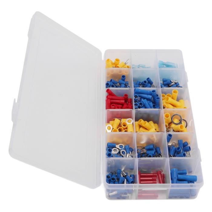 EJ.life Connecteurs à sertir Assortiment de cosses à sertir 360 pcs étanches isolées à haute ...