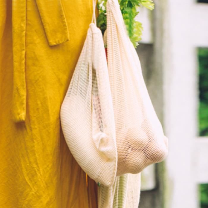 Fafeicy sac en filet pour fruits Poche en Filet 6 Pièces Sac en Filet ...