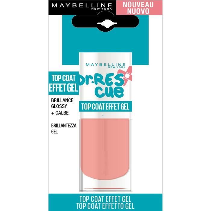 Vernis à ongle - MAYBELLINE NEW YORK - Top coat gel Colorshow - Rose ...