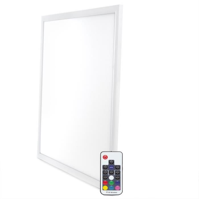 Panneau LED RGB - GREENICE - 30W - 60x60 cm - Télécommande ...