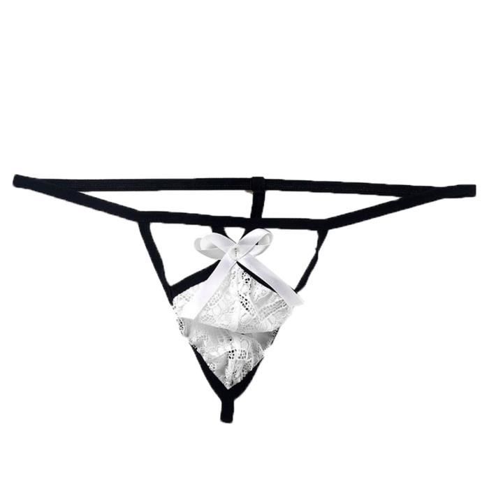 IEFIEL String Homme Sexy Hot T-Back Dentelle Élastique Sous-Vêtements ... IEFIEL String Homme Sexy Hot T-Back Dentelle Élastique Sous-Vêtements ...