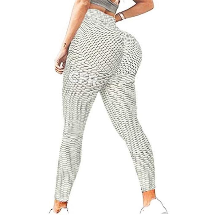 Jeans Scrunch Butt Lifting Leggings Gaufre Texturé Anti Cellulite Gy