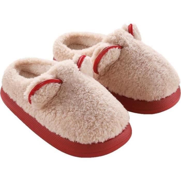CHAUSSON - PANTOUFLE - BABOUCHE Pantoufle Hiver Unisexe Accueil Chaleur ...