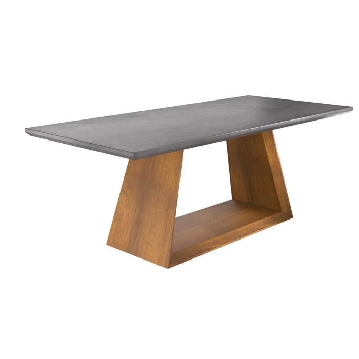Table en béton Harper 200 cm - Cdiscount Maison