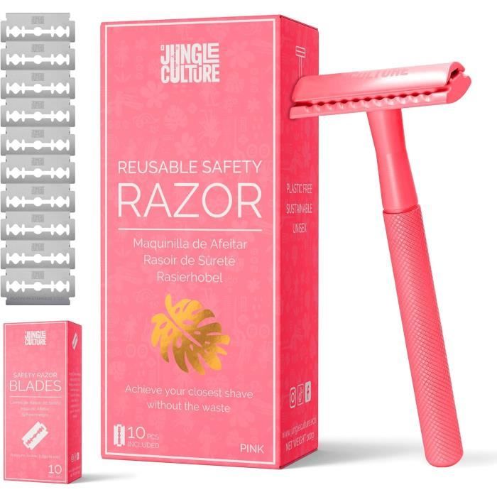 ® Rasoir De Sûreté Femme Avec 10 Lames \U2022 Rasoir De Sécurité En ...