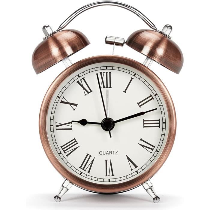 Vintage Retro Réveil De Voyage Silencieux Sans Tic Tac, Analogique ...