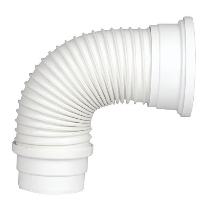 Pipe WC flexible - WIRQUIN - RWC1090 - Longueur 320-520 mm - Blanc ...