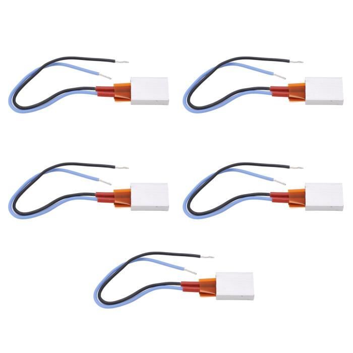 Zerone - élément chauffant PTC - coque en aluminium - thermostatique - température constante - 5 ...