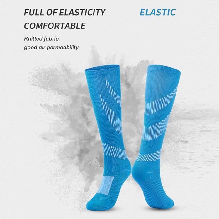 4Paires Chaussettes de Contention pour Femmes et Homme 20-30 mmHg, Bas ...