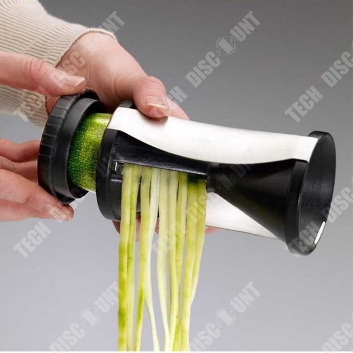 TD Haute Qualite legumes Spiral Design compact multifonction Slicer Cutter Spirelli Outil Cuisine Spiralizer Twister Grater Cdiscount Maison