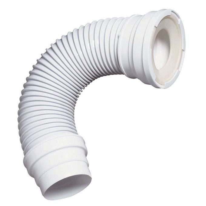 Pipe WC flexible - WIRQUIN - RWC1090 - Longueur 320-520 mm - Blanc ...