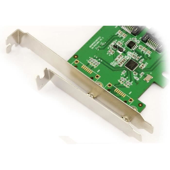 Carte Contrôleur Pci Express Pcie 2X Sata 3 6G. Raid 0 1 Span. Equerres ...