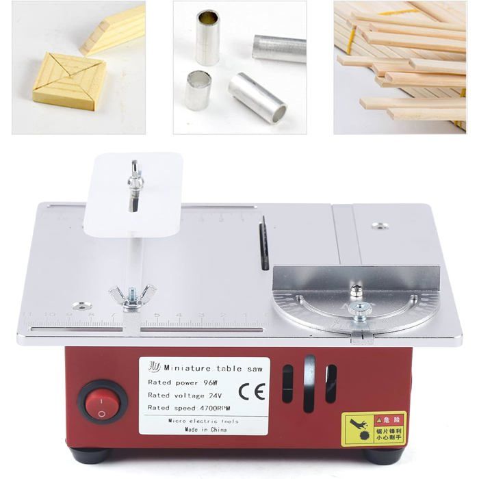 Mini scie circulaire de table 96 W - Scie de table de précision pour ...