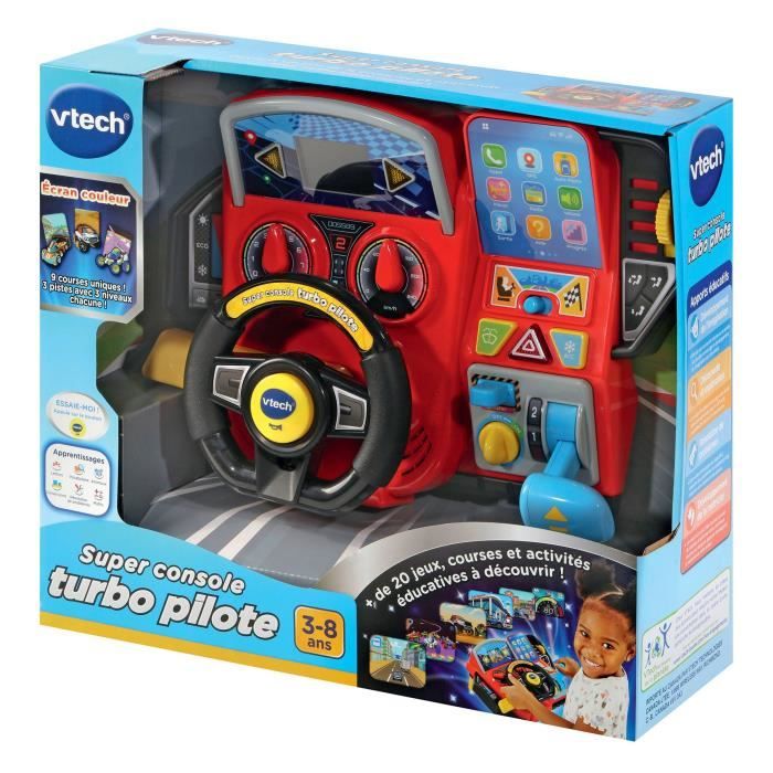 Simulateur de conduite pour enfant - VTECH Super Console Turbo Pilote ...