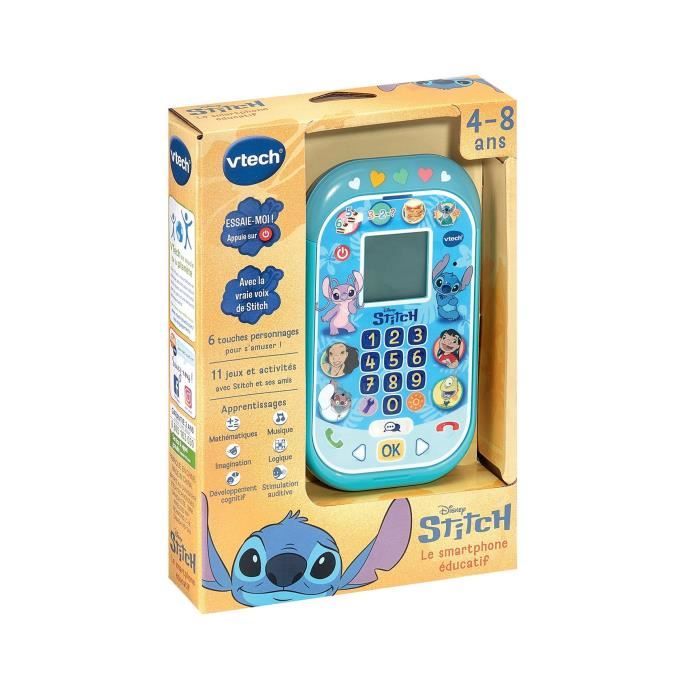 VTECH - STITCH - LE SMARTPHONE ÉDUCATIF - Bleu - Cdiscount Jeux - Jouets