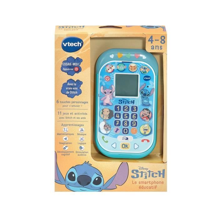 VTECH - STITCH - LE SMARTPHONE ÉDUCATIF - Bleu - Cdiscount Jeux - Jouets
