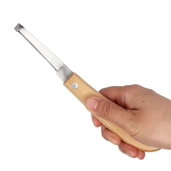 (straight Knife right)Couteau à sabot pour bétail, cheval, chèvre ...