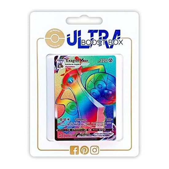 Cartes Pokémon - MY-BOOSTER - EXAGIDE VMAX 190-185 - Arc-en-ciel ...