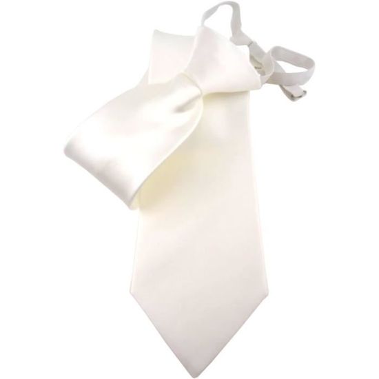 Cravate De Sécurité En Satin Uni Avec Élastique Pré-Noué - 100 % Soie ...