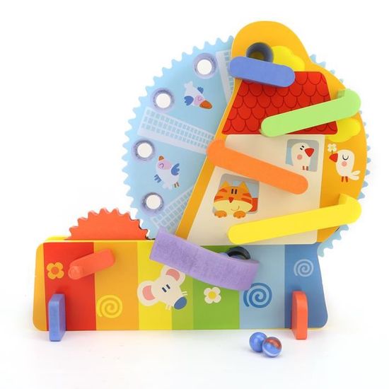 Zerodis Grande roue de boule en bois Jouet éducatif pour Enfants, Jouet ...