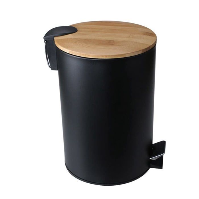 Poubelle De Salle De Bain Noire