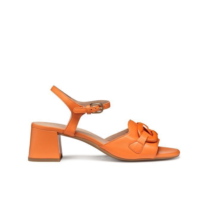 Sandales à talon femme Geox New Eraklia 50 T C orange - Cdiscount ...
