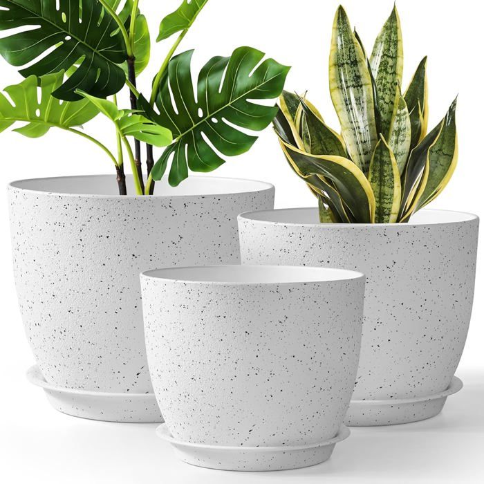 Winter Shore Pots de Fleurs Exterieur Intérieurs (Lot de 3) - Pot de ...