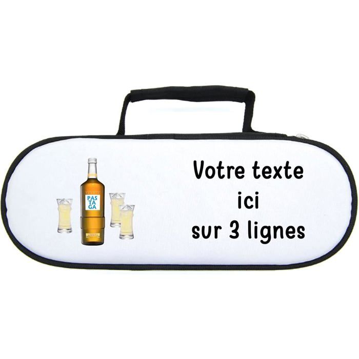 Mygoodprice Sacoche Housse Boules pétanque Pictogramme Bouteille de ...