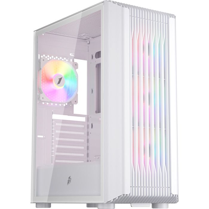 Boîtier PC mini tour 1stPlayer Moyen Tour ATX H6 RGB - Cdiscount ...